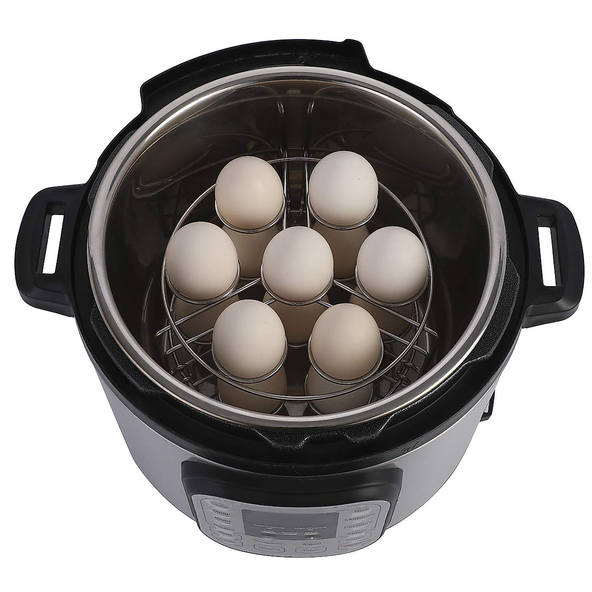 Aozita Stackable Egg Steamer Rack Trivet for Instant Pot Accessories - Fits 5,6,8 qt Pressure Cooker - 2 Pack Stainless Steel Multipurpose Rack