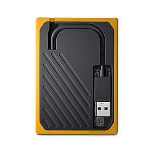 WD 1TB My Passport Go SSD Amber Portable External Storage, USB 3.0 - WDBMCG0010BYT-WESN