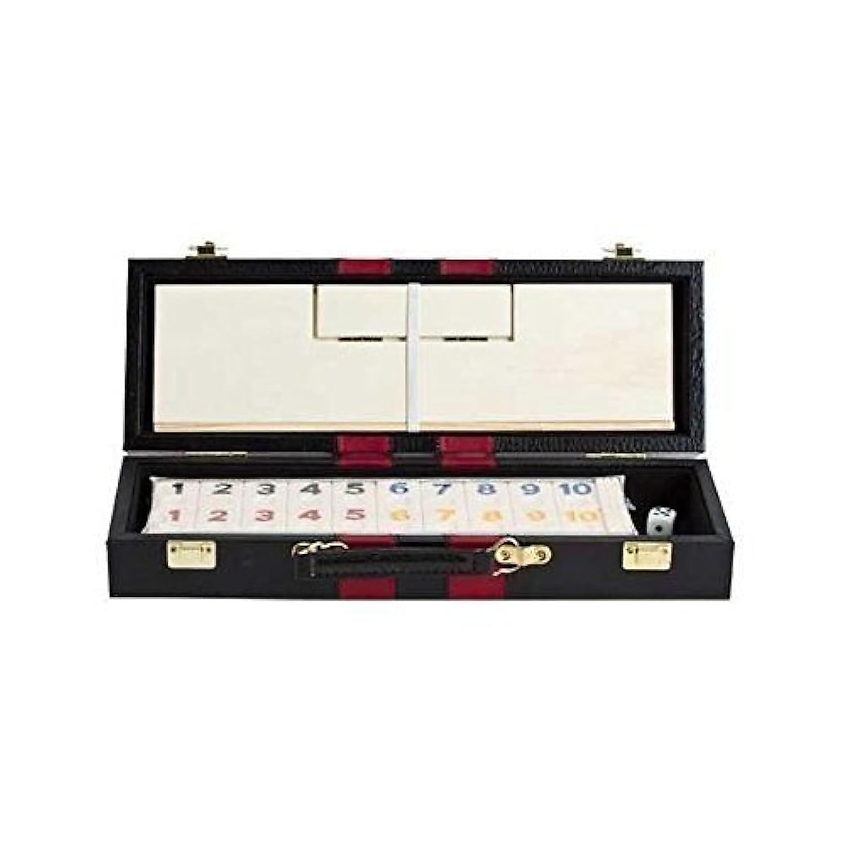 Deluxe Rummy Wooden Racks Case Games Fun Family Card Board Games Dice Game Night ,#G14E6GE4R-GE 4-TEW6W249496