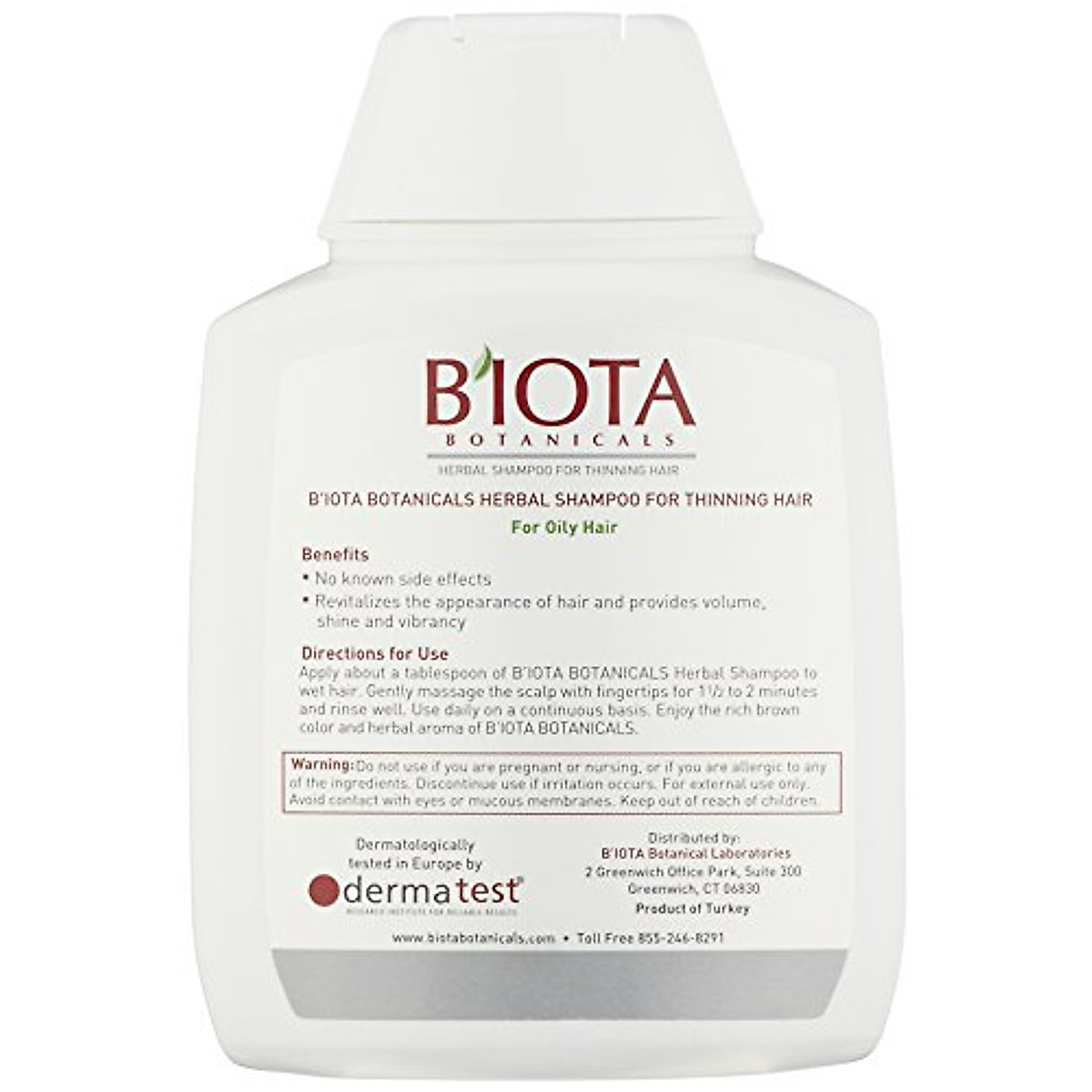 BIOTA BOTANICALS ADVANCED HERBAL CARE SHAMPOO (OILY CARE FORMULA)