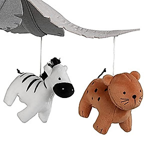 Lambs & Ivy Jungle Musical Baby Crib Mobile 718018 Multicolor