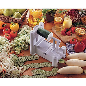 BelleVie Tri-blade Spiralizer 3 Blade Spiral Slicer"
