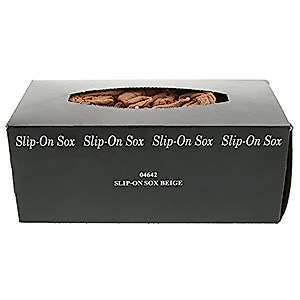 Justin Blair Disposable Slip On Socks 144 Pieces Beige