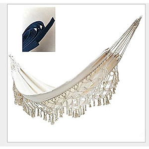 Tassel Swing Courtyard Leisure Chair Garden Canvas Beach Womens Summer Shirt White