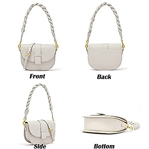 YXBQueen Crossbody Purses for Women Leather Medium Shoulder Bag with Adjustable Straps