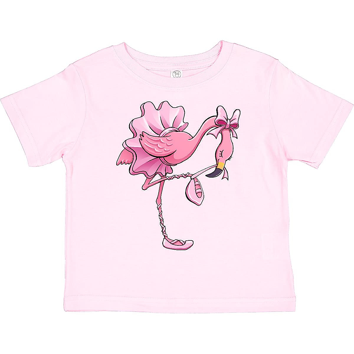 inktastic Flamingo Ballerina in Tutu and Ballet Toe Shoes Toddler T-Shirt 4T Pink 35c2f