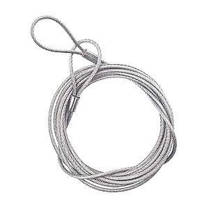 Safety Cable Lock 98''Long,Luggage Lock Safety Cable Lightweight Braided Stainless Steel Double Loop by Ovener