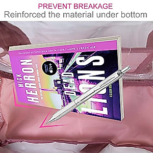 TXHVO Clear Backpack, Heavy Duty Transparent Bookbag, See Through PVC Backpacks for Women - Purple