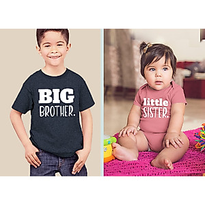 Unordinary Toddler Big Brother Little Sister Outfits brother sister Sibling Matching Baby Newborn Girl Set (Charcoal Black/Mauve, Kids (2Y) / Baby (0-3M))