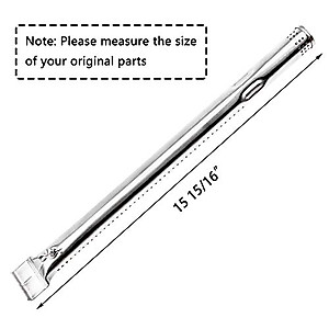 Votenli S9332A(4-Pack) S1473A(4-Pack) 16" Heat Tent and Burner for Charbroil 463243911, 463244011, 463246909, 463246910, 463247109, 463247209, 463247310, 463247412, 463247512, 463250212 Gas Grill