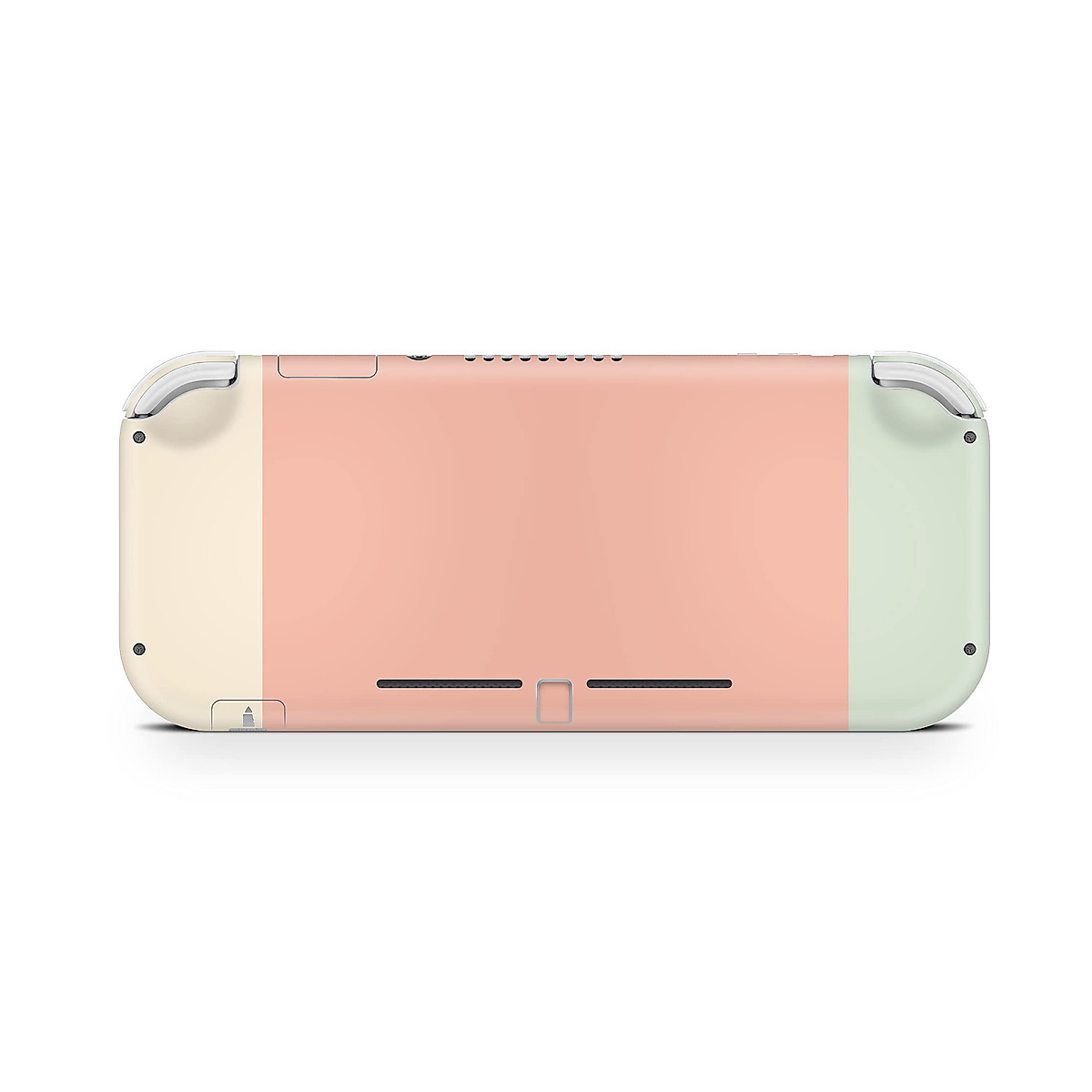 Tacky Design Classic Solid Color Decal Skin Compatible with Nintendo Switch Lite Skin Wrap, Orange Color Blocking Skin for Nintendo Switch Lite Stickers, Premium Vinyl 3M Full Wrap Cover Decal.