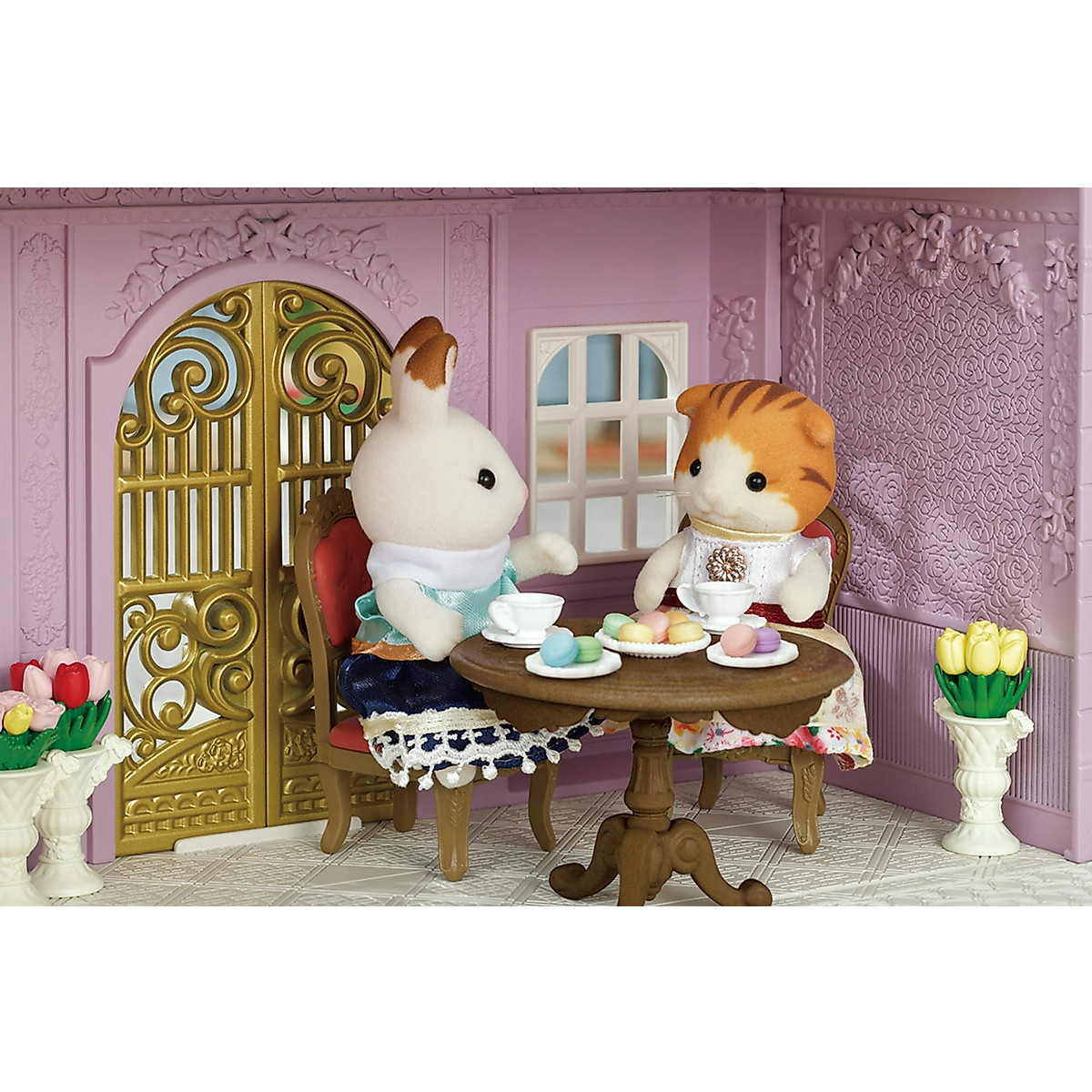 Calico Critters, Town Series, Furniture Sets, Doll House Furniture, Calico Critters Chic Dining Table Set
