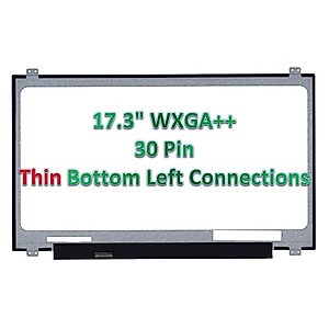Generic New 17.3" WXGA++ LED DIODE Replacement Substitute LAPTOP LCD Screen Compatible with Dell M04fx/ 0M04FX/ N173FGA-E34 REV.C1