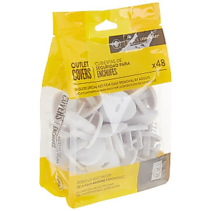 Prince Lionheart Outlet Covers Safety Locks, 48 Count