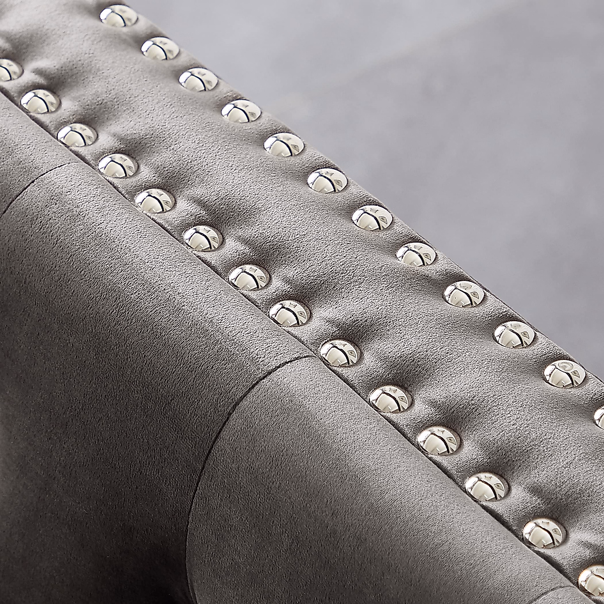 TZXTW Modern Velvet Sofa Set, 5 Seater Couch Sofa with 2-seat Loveseat and 3-seat Sofa, Convertible Sectional Sofa with Jeweled Buttons and 4 Pillows, for Living Room,Office,Apartment,Studio,Grey