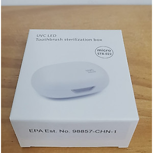 ELMWAY Toothbrush Holder, Toothbrush Cleaner Case, Portable USB Charging Toothbrush Cover with U V-C Light, Travel Toothbrush Holder