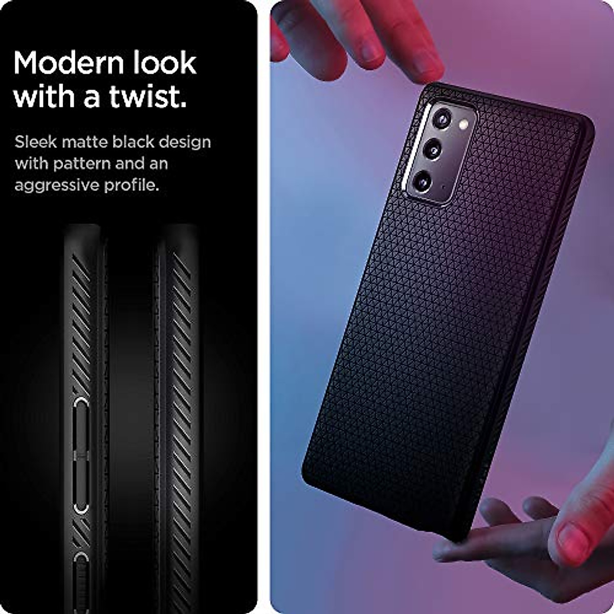 Spigen Liquid Air Armor Designed for Samsung Galaxy Note 20 5G Case (2020) - Matte Black