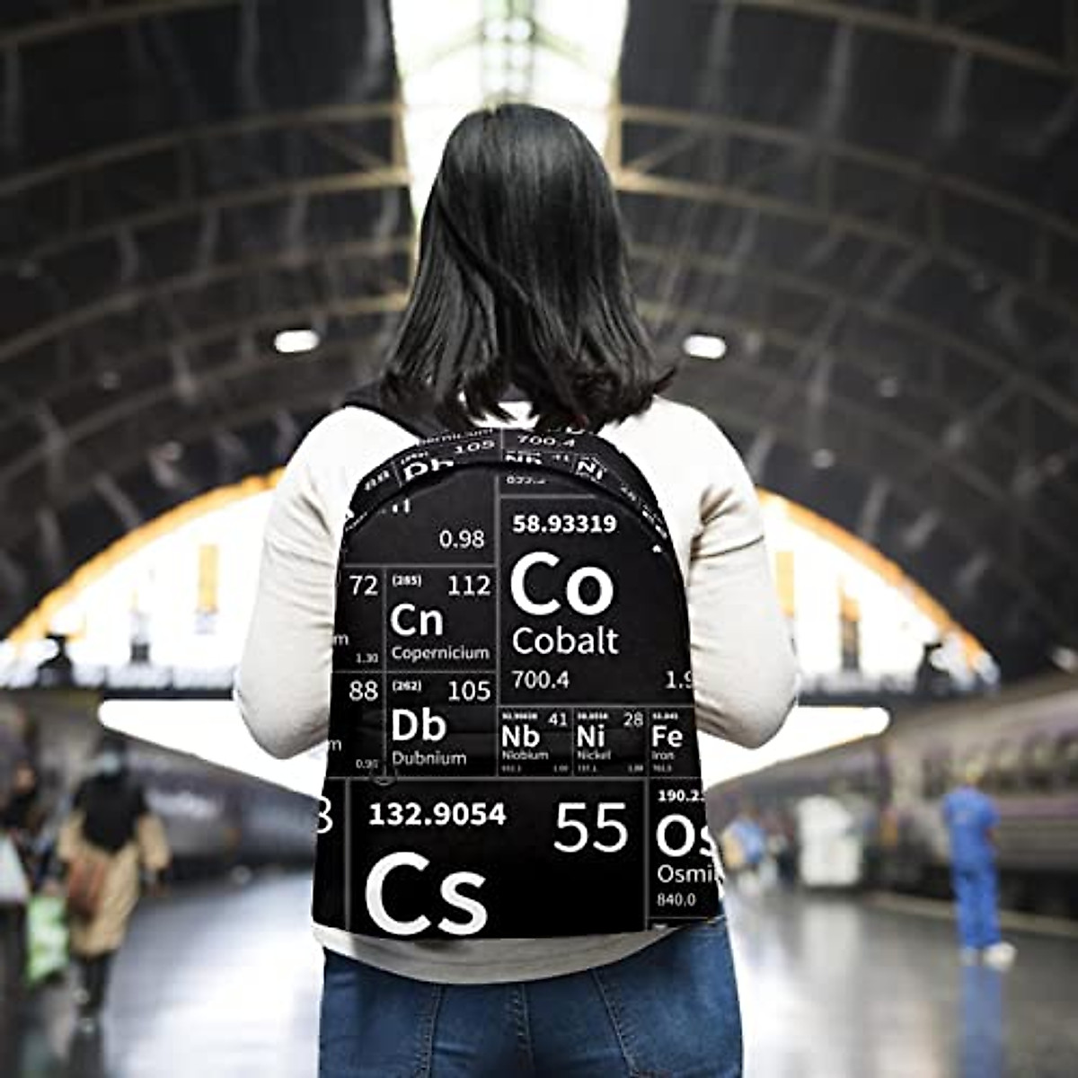 VBFOFBV Travel Backpack, Laptop Backpack for Women Men, Fashion Backpack, Blackboard Periodic Table of Chemical Elements