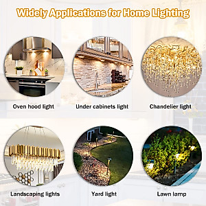 G4 LED Bulbs 12V 20W Halogen Bulb Replacement, HengBo G4 Bi Pin Base JC Type T3 Light Bulb Warm White 3000K for Under Cabinets Home Lights, Non-Dimmable, (Pack of 10)