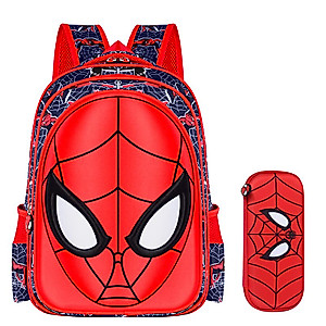 UHOPEMI Waterproof 3D Comic School Backpack for Elementary Students - Lightweight Kids Bookbag Perfect for Boys and Girls