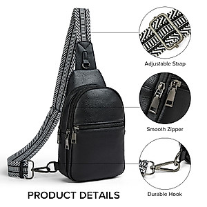 Shrrie Small Sling Bag for Women Fanny Pack Crossbody Bags for Women Trendy,Chest Bag for Women Men for Travel