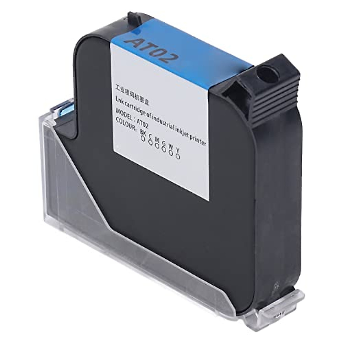 FTVOGUE Handheld Inkjet Printer Cartridge,42ml Coding Cartridge Replacement 25.4mm Black for Printing