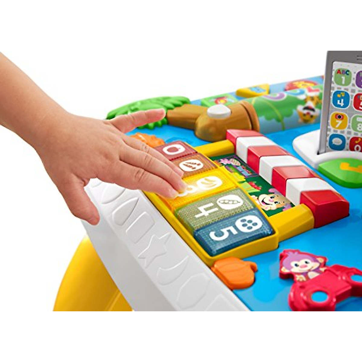 Fisher-Price Baby to Toddler Toy Laugh & Learn Around the Town Learning Activity Table with Music & Lights for Infants Ages 6+ Months​ (Amazon Exclusive)