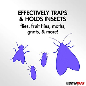 DynaTrap 23005-0612 DOT StickyTech Replacement Indoor Flying Insect Trap Glue Cards - 6 Pack