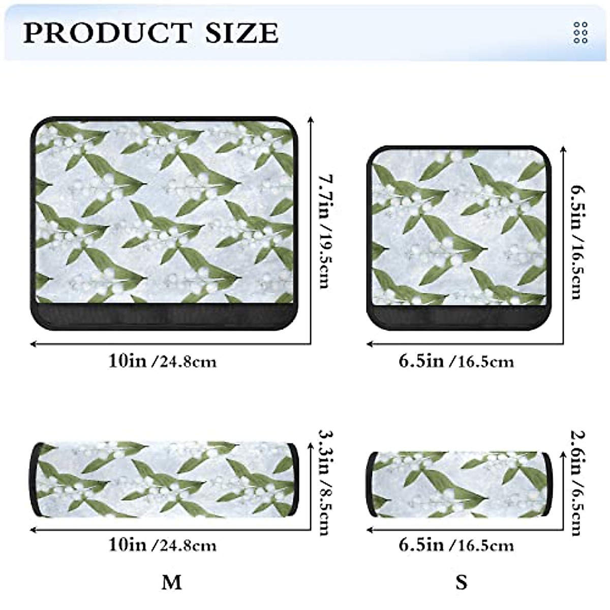 Lilies Valley Seat Belt Cover 2pcs Soft Car Seatbelt Covers for Kids Seat Belt Shoulder Pad Car Accessories for Women Adults Children Comfortable Driving,S