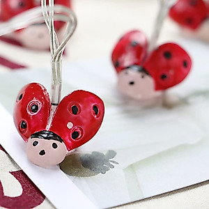 Uonlytech Solar Ladybugs String Lights Outdoor, 20LEDs Waterproof Animal String Light Copper Wire Red Ladybug Fairy Lights for Home Patio Garden Decoration