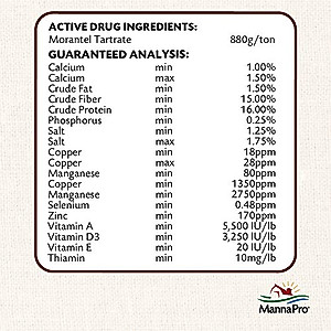Manna Pro 1000327 Medicated Dewormer, 6-Pounds Positive Pellet Goat, 6 Pound