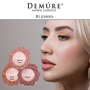 Demure Mineral Blush Makeup (Hint of Pink), Loose Powder Makeup, Natural Makeup, Blush Makeup, Professional Makeup, Cruelty Free Makeup, Blush Powder By Demure