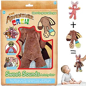 Nobory Toys The Adventure Crew Sweet Sounds Interactive Activity Suit for Babies and Toddlers | Interchangeable with The Adventure Crew Plush Characters | Early Learning Toy