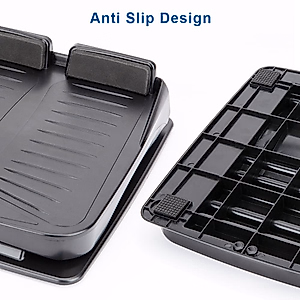 StrongTek Portable Slant Board, 4-Angle Adjustable, Plastic Calf Stretcher for Squats, Physical Therapy, Calf Stretching, 350lbs Capacity, Incline Board for Stretching, Ideal for Plantar Fasciitis