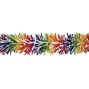 TCDesignerProducts Metallic Rainbow Twist Garland - 4 Inches x 25 Feet Long