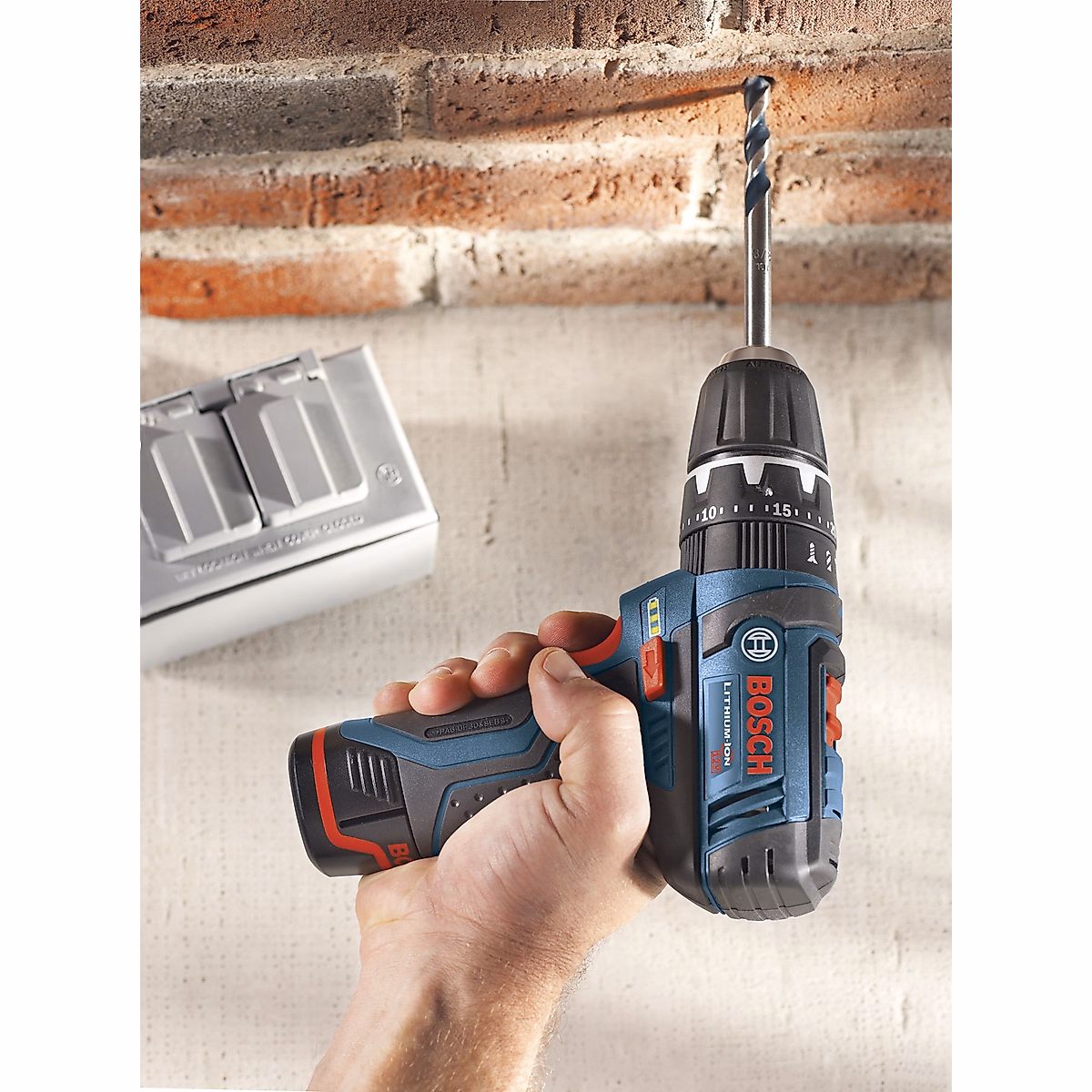 BOSCH 12-Volt Max Lithium-Ion 2-Tool Cordless Combo Kit CLPK241-120, Blue
