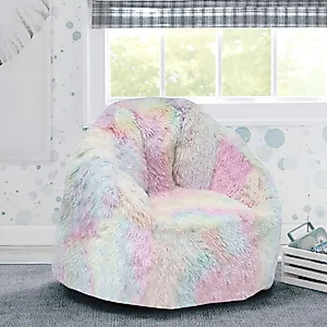 Delta Children Snuggle Foam Filled Chair, Toddler Size (for Kids Up to 6 Years Old), Tie Dye