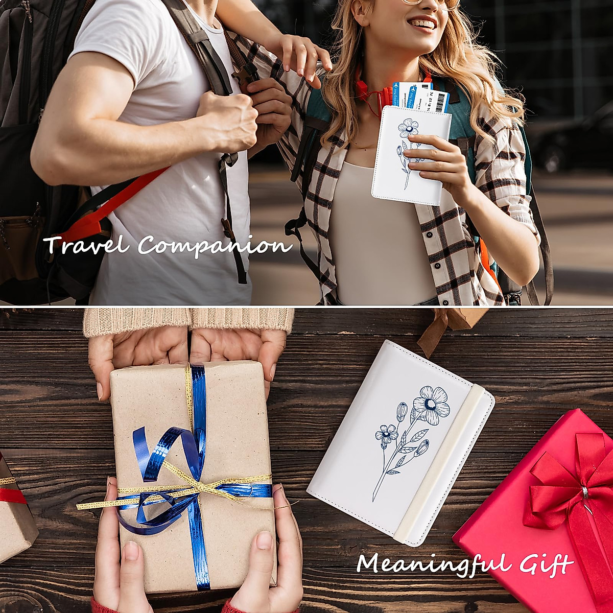 CoBak Passport Holder: Securely Store Passports, Credit Cards & IDs with Multi-Pocket Storage & Waterproof Design; Compact & Travel-Friendly for Women and Men