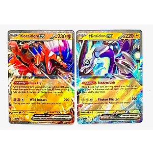 Miraidon Ex & Koraidon Ex - Scarlet & Violet - Pokemon Card Lot - SVP028 & SVP029 - Black Star Promo