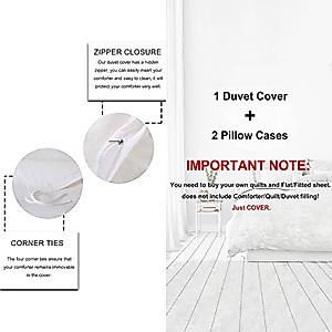 100% Natural Cotton Red Striped Duvet Cover Full Size Kids Girls Women Stripe Bedding Set Ticking Stripes Farmhouse Quilt Cover Geometric Lines Horizontal Stripes Room Decor Comforter Cover