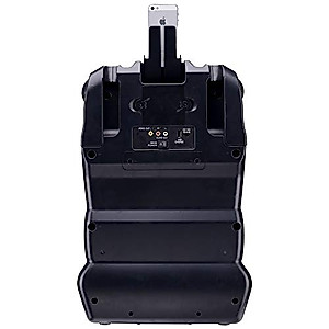 Karaoke USA GF920 Rechargeable Portable Bluetooth CDG-MP3G Karaoke Machine and PA System with 2 Microphones