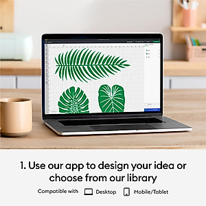 Cricut Maker 3 - Smart Cutting Machine, 2X Faster & 10X Cutting Force, Matless Cutting with Smart Materials, Cuts 300+ Materials, Bluetooth Connectivity, Compatible with iOS, Android, Windows & Mac