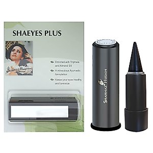 Shahnaz Husain Herbals Natural Kajal | Shaeyes Plus | Long-Lasting Kajal for Eyes | Goodness of Natural Oils and Herbal Extract | 2 grams