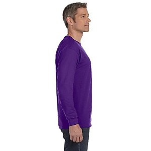 Gildan 5.3 oz. Heavy Cotton Long-Sleeve T-Shirt - Purple - XL