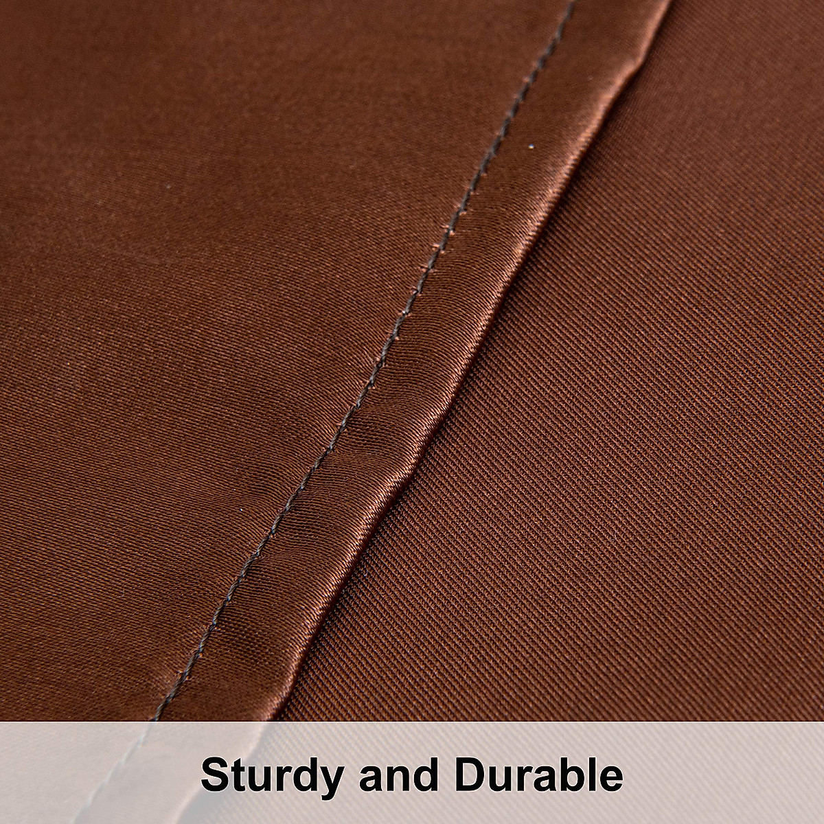 NTBAY 2 Pack Satin Standard Pillowcases for Hair and Skin, Luxurious and Silky Pillow Cases with Envelope Closure, 20x26 Inches, Brown