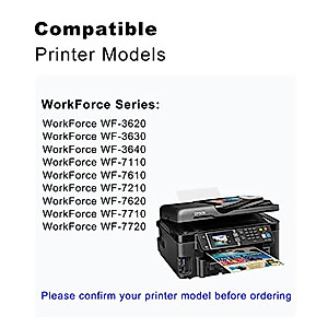 XIMO Remanufactured Ink Cartridge Replacement for Epson 252XL 252 XL T252 T252XL Ink for Workforce WF-3640 WF-3620 WF-7210 WF-7710 WF-7720 (2 Black, 1 Cyan, 1 Magenta, 1 Yellow,5-Pack)