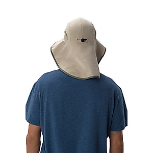 Sun Protection Zone Unisex Floppy Sun Hat (Khaki with Olive Trim)