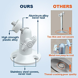 DIANMU Solar Panel Charger for Arlo Camera: Pro 4, Ultra 2, Pro 5S 2K, Pro 3, Ultra 2 XL, Pro 4 XL - with 13FT Magnetic Cable, 360° Adjustable Aluminum Alloy Mount (Not for Pro/Pro2/Essential) -3 Pack