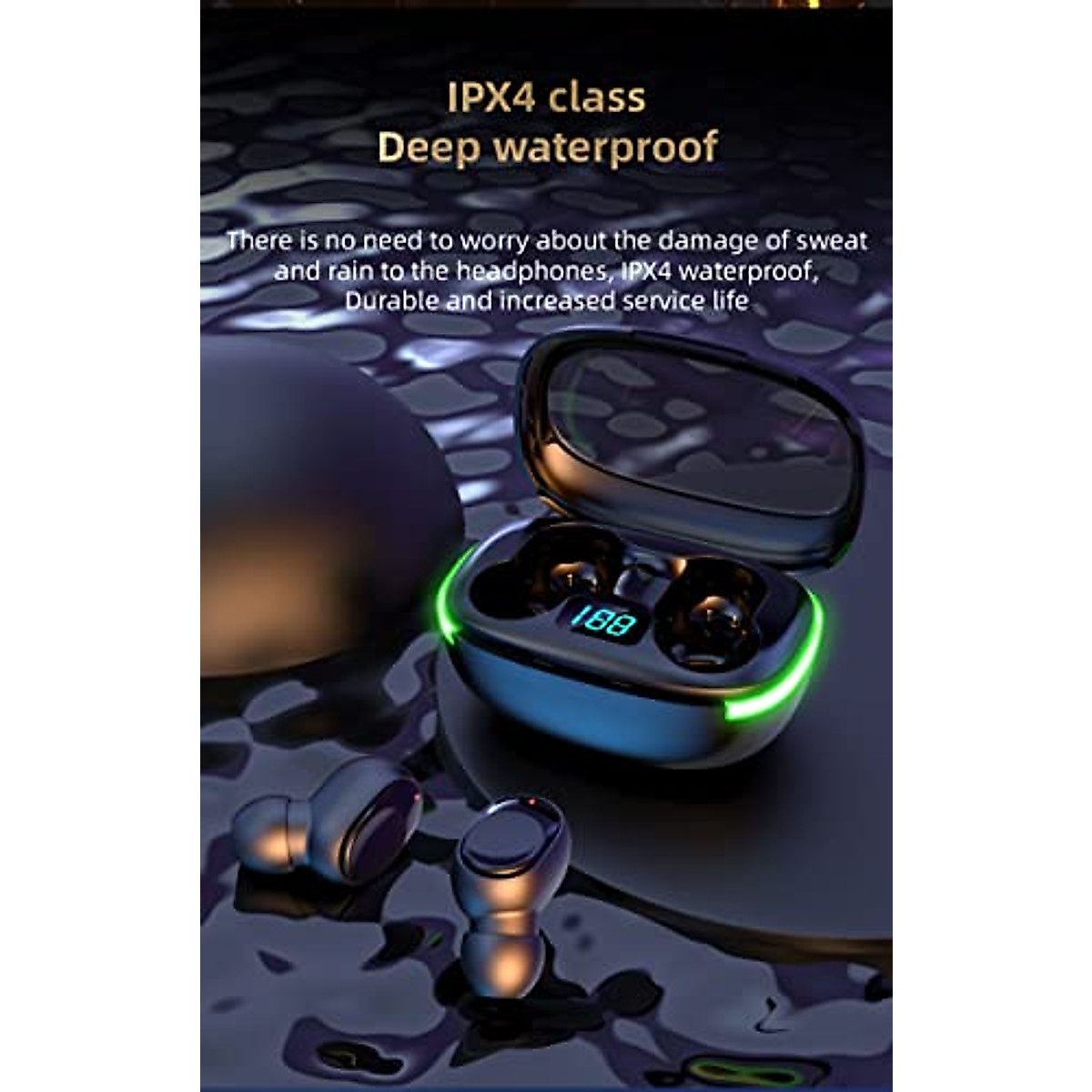 Y70 EarphoneTWS (True Wireless Stereo) Earbuds Bluetooth Headphone for iPhone, Samsung,LG and Other Mobile Phones, Tablets,TV's, Smart Bluetooth Devices