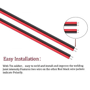 DaFuRui DC Pigtail，18 Pairs 12V 2A DC Male Female Power Pigtail Cable Connector Wire 2.1x5.5mm DC Power Connectors for CCTV Security Camera and 12V Power Supply Adapter